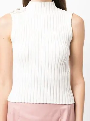 LIYA Ribbed-knit Top