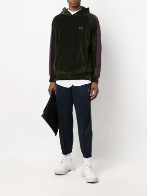 Needles Logo Embroidered Hoodie - Green