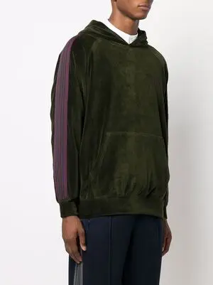Needles Logo Embroidered Hoodie - Green