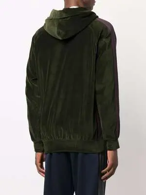 Needles Logo Embroidered Hoodie - Green