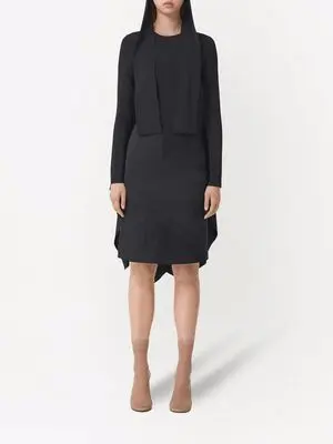 Burberry Flag Print Draped Skirt