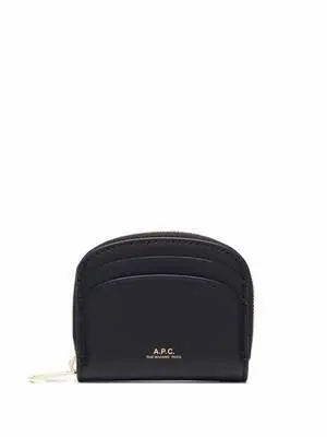A.p.c. Demi-lune Mini Compact Wallet - Black