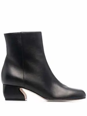 SERGIO ROSSI Block-heel Ankle Boots - Black