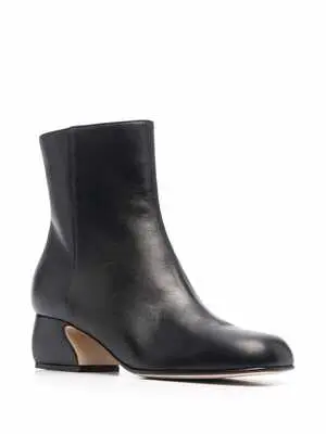 SERGIO ROSSI Block-heel Ankle Boots - Black