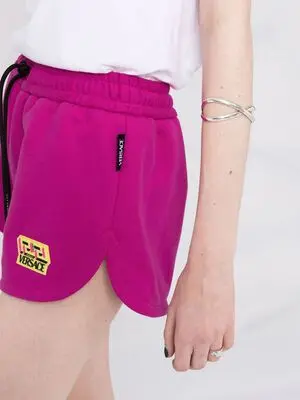 Versace Logo-patch Track Shorts