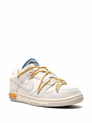Nike X Off White Dunk Low Lot 34 Sneakers - Neutrals