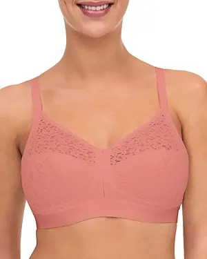 Chantelle Norah Supportive Wirefree Bra Peach Delight