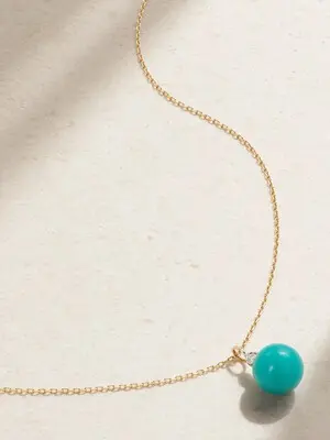 Mateo 14-karat And Diamond Necklace - Blue