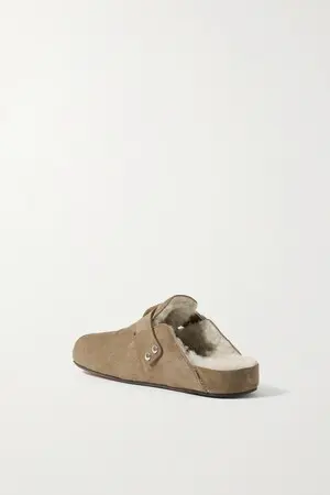 Isabel Marant Mirvin Studded Suede And Shearling Mules