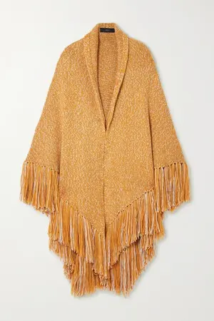 Arch4 Fringed Cashmere Wrap - Yellow