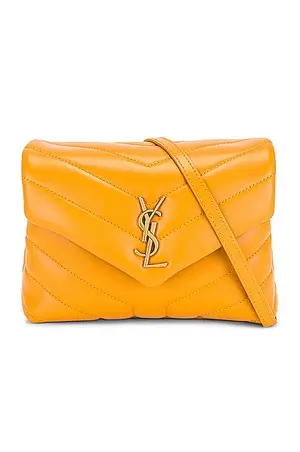 Saint Laurent Toy Loulou Bag In Orange