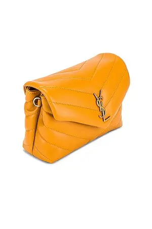 Saint Laurent Toy Loulou Bag In Orange