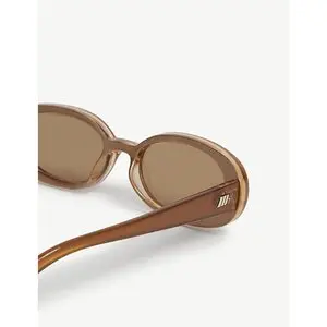 Le Specs Outta Love Oval-frame Sunglasses - Caramel