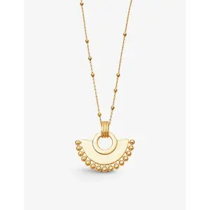 MISSOMA Zenya Fan 18ct Yellow -plated Vermeil Sterling-silver Pendant Necklace - Gold