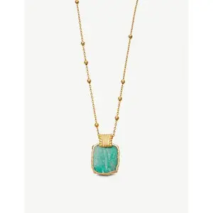 MISSOMA Lena Amazonite Charm Necklace - Gold