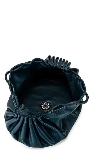 SIMONMILLER Vegan Leather Scrunch Bag In Blue