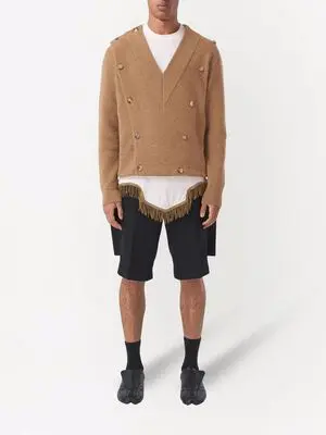 Burberry Double-breasted V-neck Sweater
