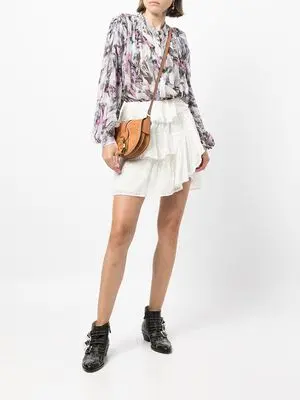 IRO PARIS Tiered Mini Skirt