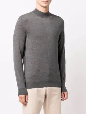 DRUMOHR Ribbed Merino Roll Neck Jumper