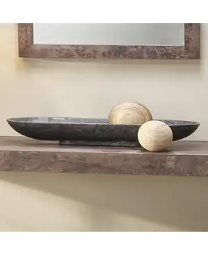 JAMIE YOUNG CO. Long Oval Marble Bowl