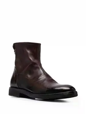 ALBERTO FASCIANI Camil Leather Boots - Brown