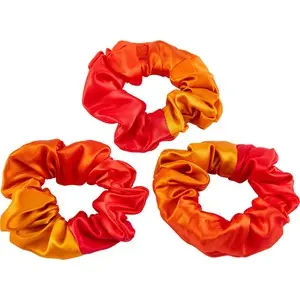 BLISSY 3-pack Silk Scrunchies - Orange Ombre