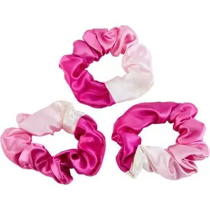 BLISSY 3-pack Silk Scrunchies - Pink Ombre