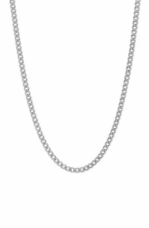 DEGS & SAL Sterling Cuban Chain Necklace - Silver