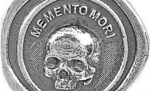 DEGS & SAL Sterling Memento Mori Medallion Necklace