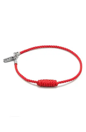 DEGS & SAL Knotted Rope Bracelet - Red