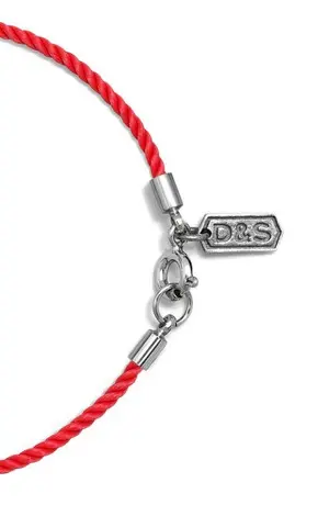 DEGS & SAL Knotted Rope Bracelet - Red