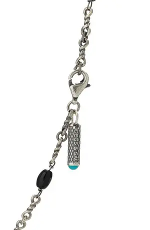 DEGS & SAL Black Onyx Twisted Cable Chain Necklace