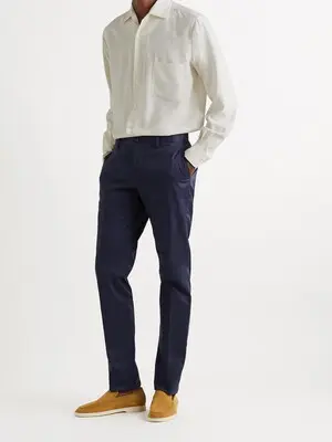 Loro Piana André Garment-dyed Silk Shirt - Neutrals