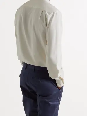 Loro Piana André Garment-dyed Silk Shirt - Neutrals