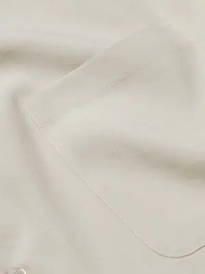 Loro Piana André Garment-dyed Silk Shirt - Neutrals