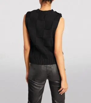 GANNI Knitted Logo Vest