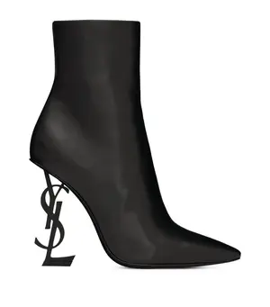 Saint Laurent Leather Opyum Boots 110 - Black