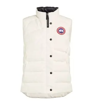 Canada Goose Down-Filled Padded Freestyle Gilet White