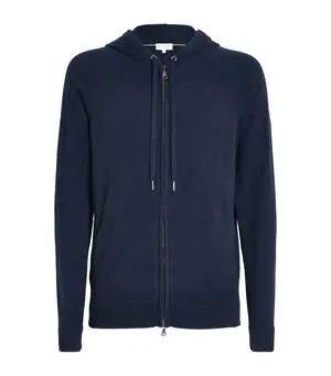 Derek Rose Cashmere Zip-up Hoodie