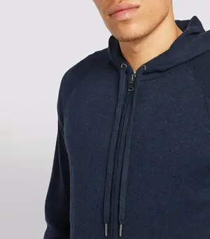Derek Rose Cashmere Zip-up Hoodie