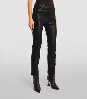 Paige Leather Cindy Trousers