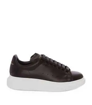 Alexander McQueen Leather Oversized Sneakers - Black