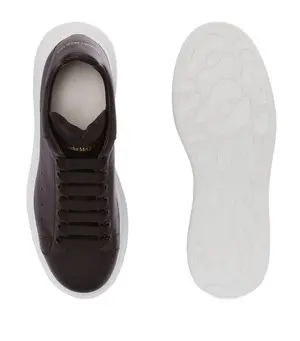 Alexander McQueen Leather Oversized Sneakers - Black