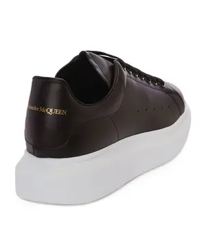 Alexander McQueen Leather Oversized Sneakers - Black