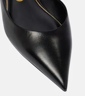 TOM FORD Padlock Leather Slingback Flats