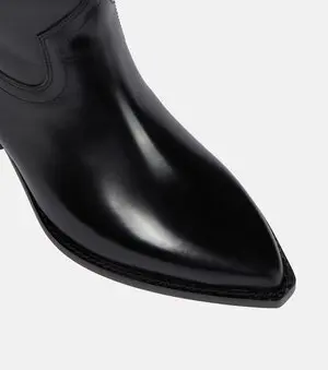 Isabel Marant Dahope Leather Western Boots