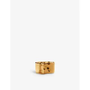 Monica Vinader Siren Muse 18ct Vermeil Ring - Yellow Gold