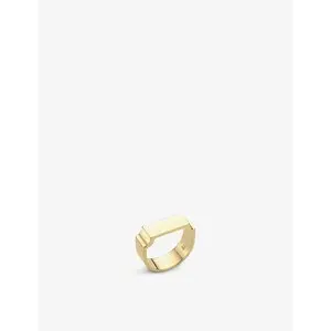 Monica Vinader Signature Recycled Vermeil Sterling Silver Ring - Gold