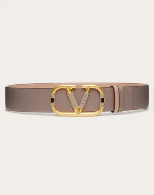 Valentino Garavani Valentino Garavani Reversible VLogo Signature Belt Rose Cannelle/clay