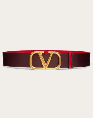 Valentino Garavani Valentino Garavani Reversible VLogo Signature Belt Rubin/pure Red